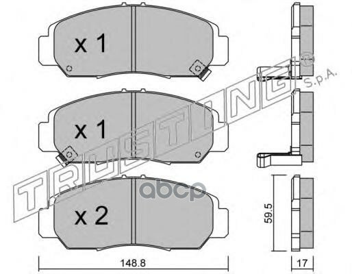 К-т дисков. тормоз. колодок HONDA Streem 01- F Trusting арт. 4780