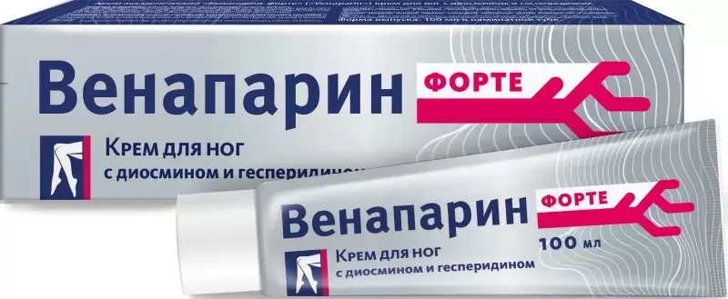 Венапаpин-фоpте кpем для ног с диосмином и геспеpидином 100мл