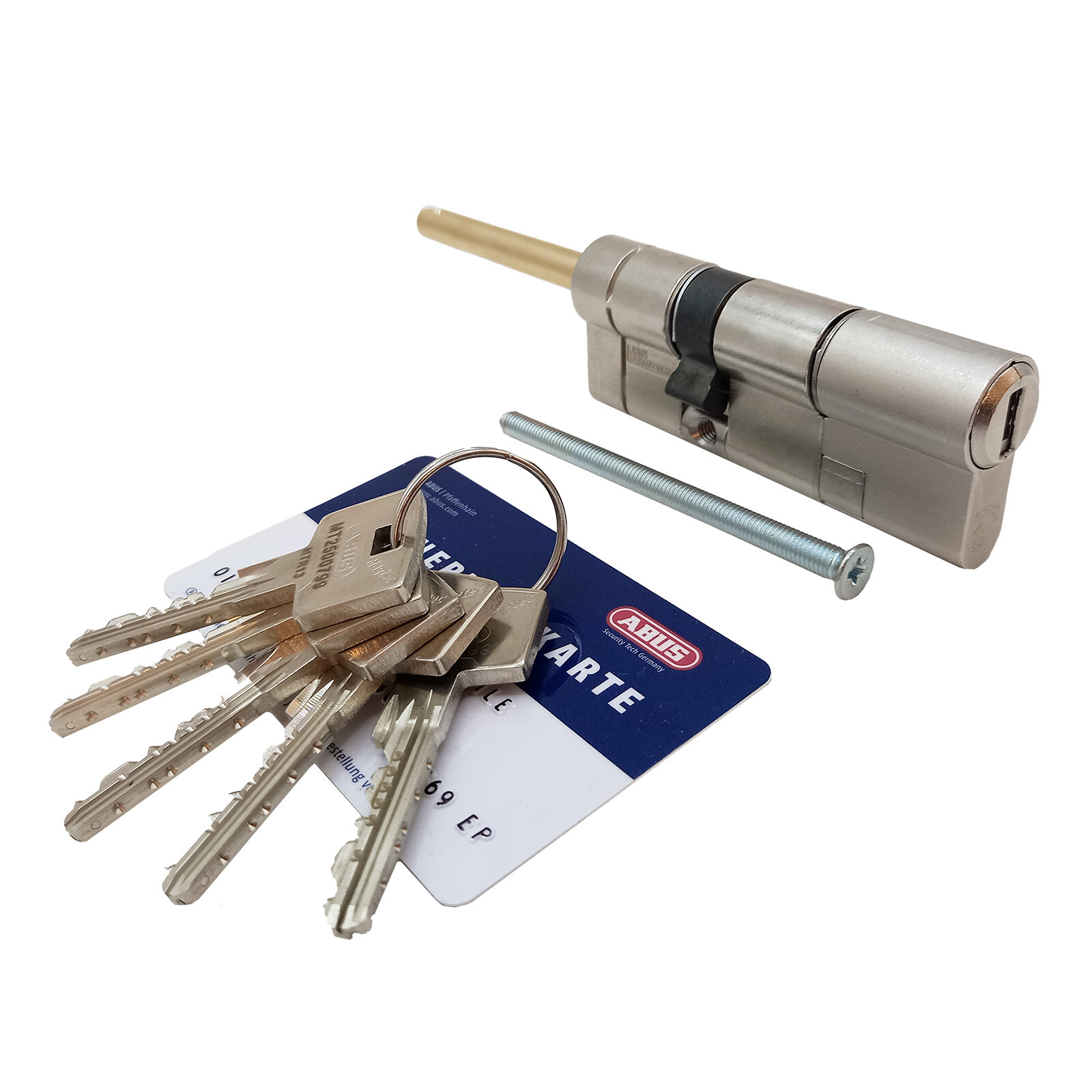 Механизм цилиндровый ABUS MAGTEC 2500 85(55x30) ключ/шток ME NI (5 key)