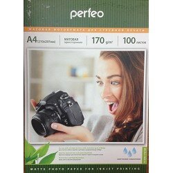 Perfeo фотобумага PF-MTA4-170 100 Бумага матовая 100л, A4 170 г м2 M04