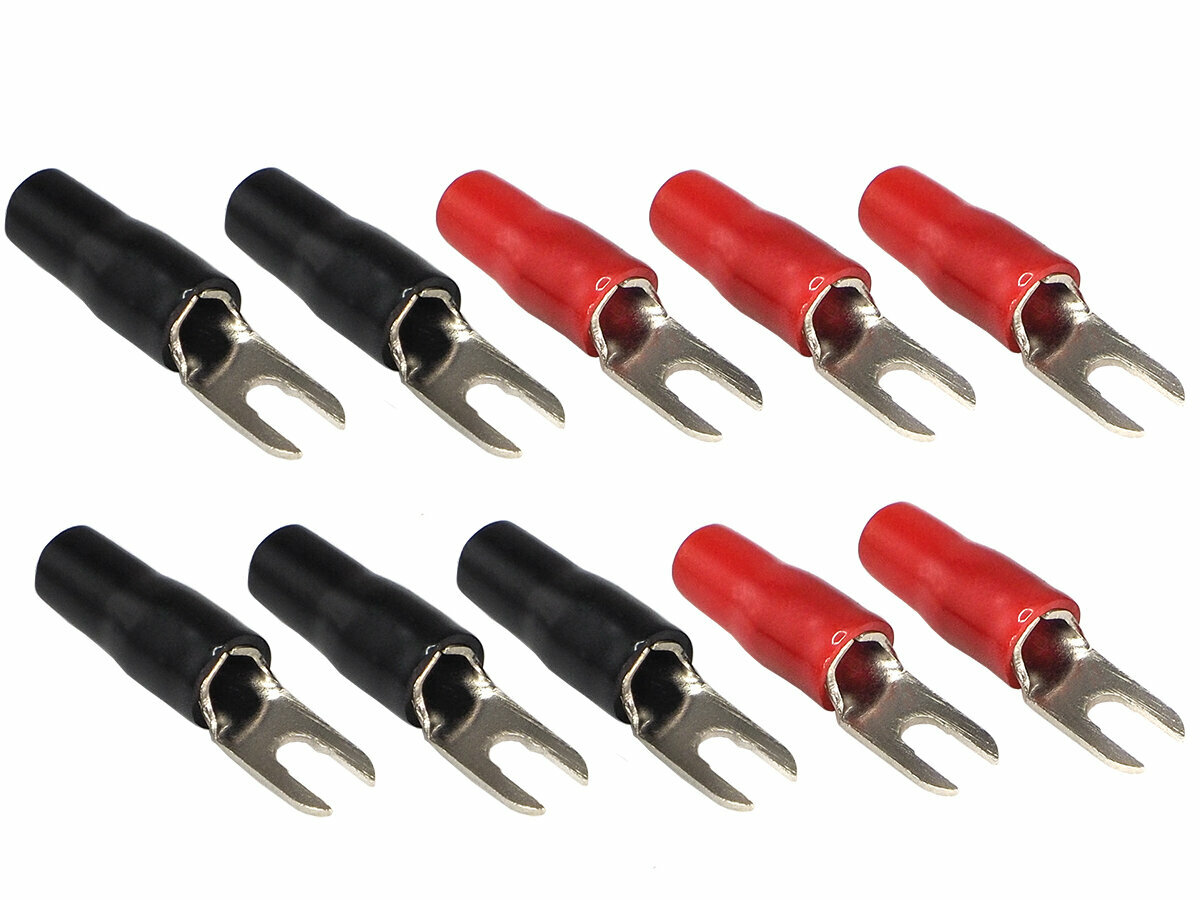 Клеммы "вилка" AurA ACN-S104/10, 4,2мм, вход 8AWG/8мм2, (10 шт).