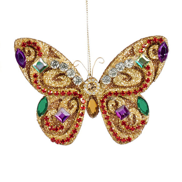 Елочная игрушка Бабочка Нибальдо - Dazzling Jewelly 9 см, подвеска, Goodwill (Гудвилл), MO95253-1