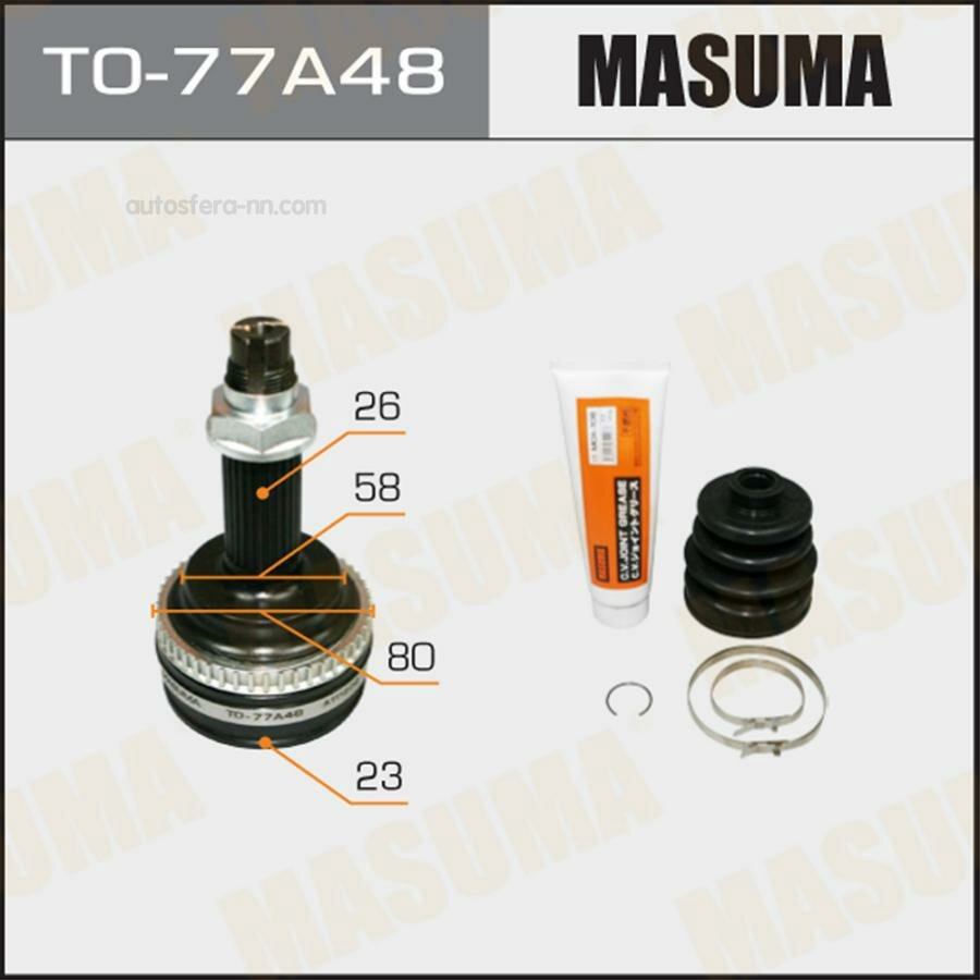 MASUMA TO77A48 ШРУС MASUMA 23x58x26х48 (1/6)