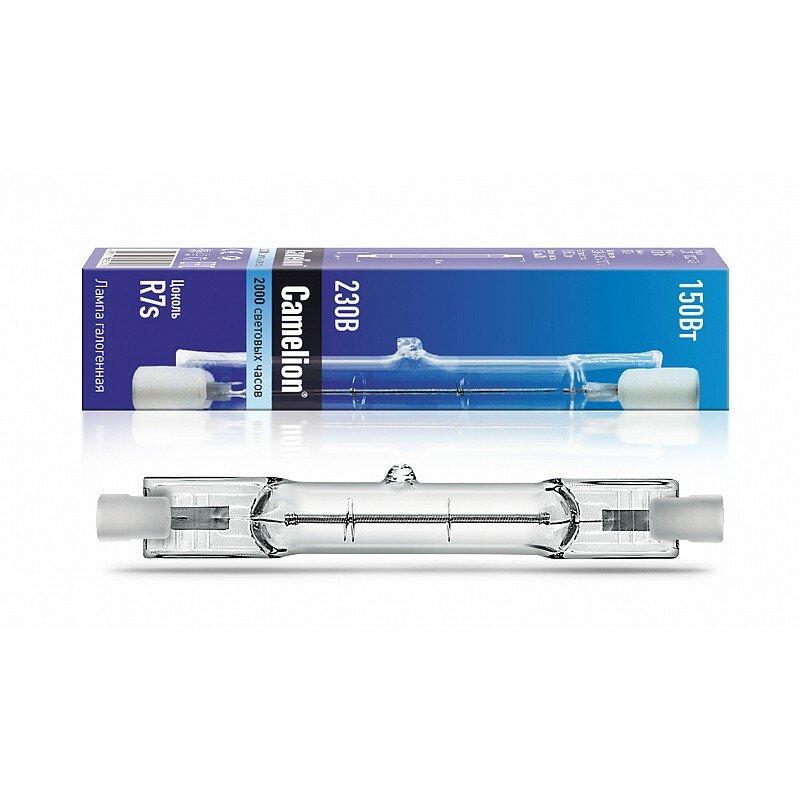 Camelion J78 150W R7s (Линейная галоген. лампа, L= 78mm, 230V, 2000 часов), цена за 1 шт.