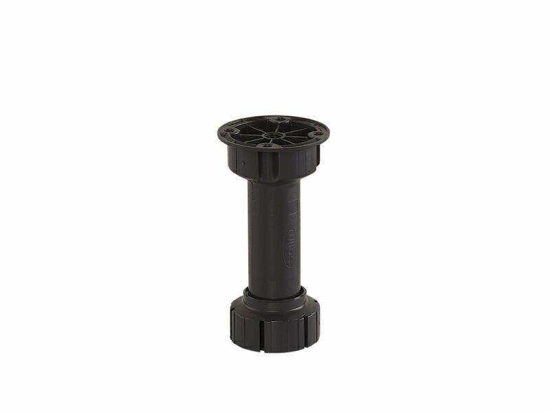 Цокольная ножка, H=120 мм, пластик, черный, 10 шт