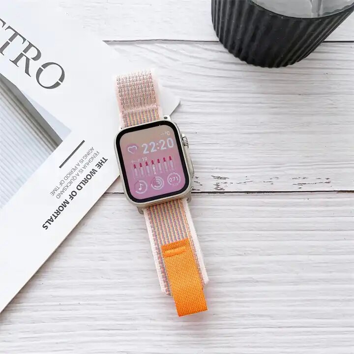 Ремешок Trail Loop Разноцветный, Ремешок для Apple Watch Series: 1, 2, 3, 4, SE, 5, 6, 7, 8, 9, ultra, нейлоново-тканевый 42/44/45/49 мм