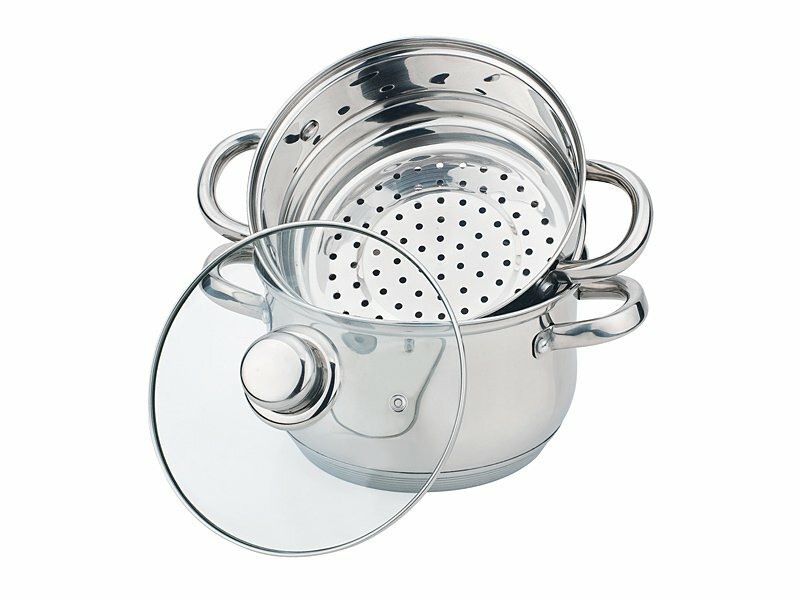 Кастрюля-пароварка 933-500 , 2-х ярусная, 3 предмета, 2,5л