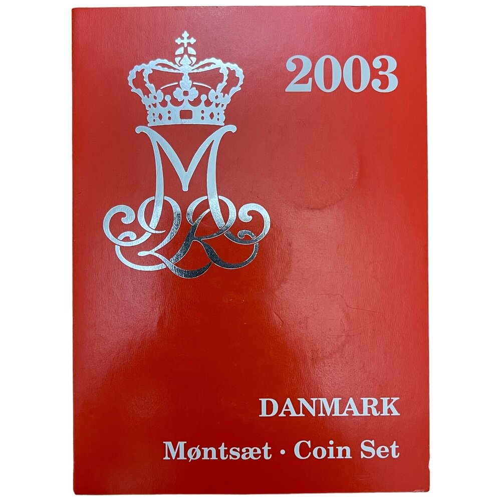Дания, набор монет регулярного выпуска 25, 50 эре, 1, 20 крон "Danmark coinset" 2003 г.