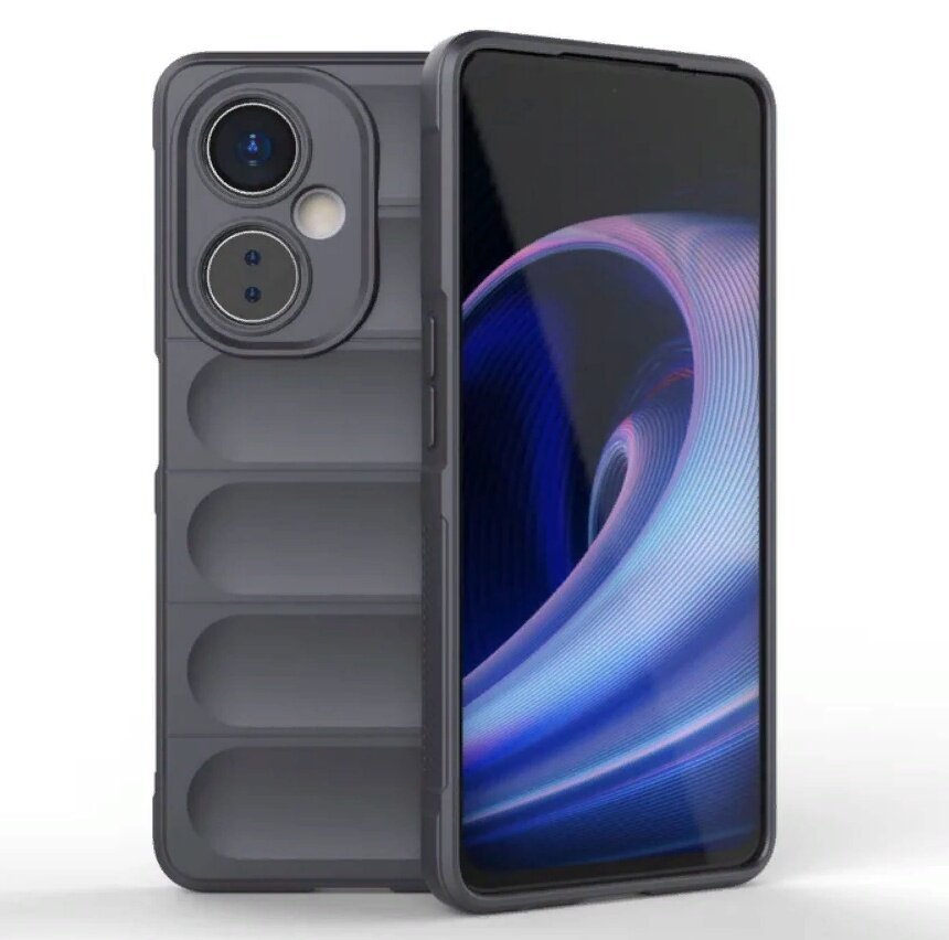 Чехол MyPads для OnePlus Nord CE 3 Lite 5G / OnePlus Nord N30 из силикона противоударный темно-серый