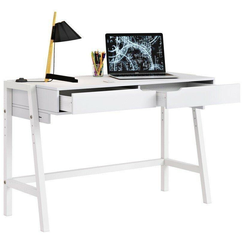 Стол письменный Polini kids Mirum 1440 низкий, белый