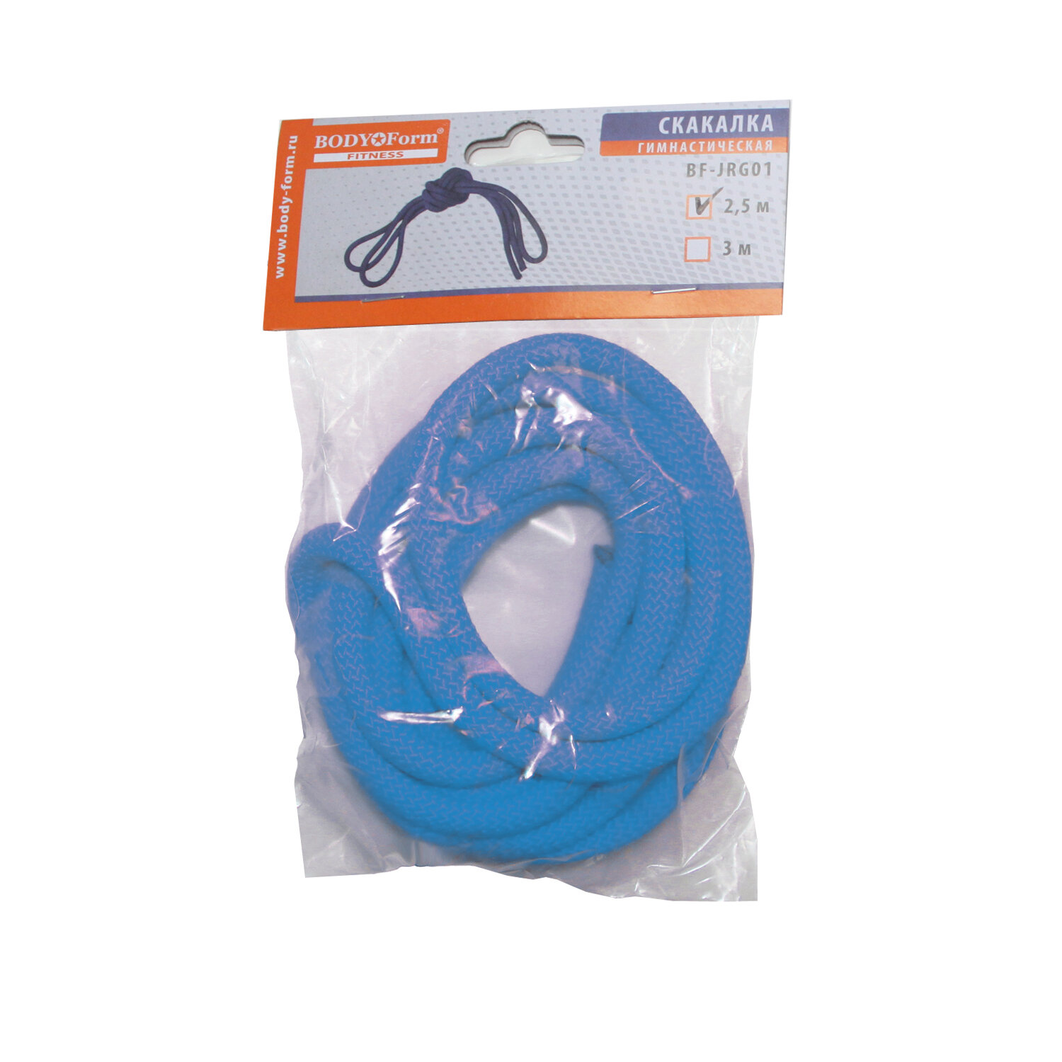 Скакалка гимнастическая Bf-sk02 (bf-jrg01) 3м, 180гр (голубой)