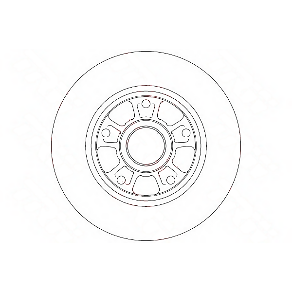 TRW DF6182 (0197852 / 08B36917 / 0986479575) диск тормозной renault: fluence 10-, Megane (Меган) cc 10-, Megane