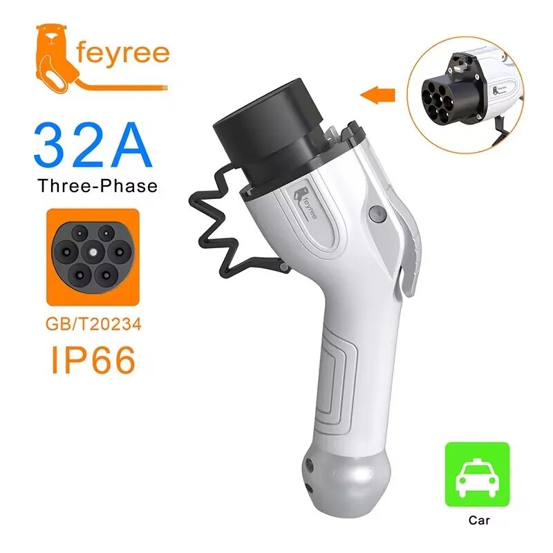 Feyree 32A 22kW 3 phase EV зарядное устройство GB/T