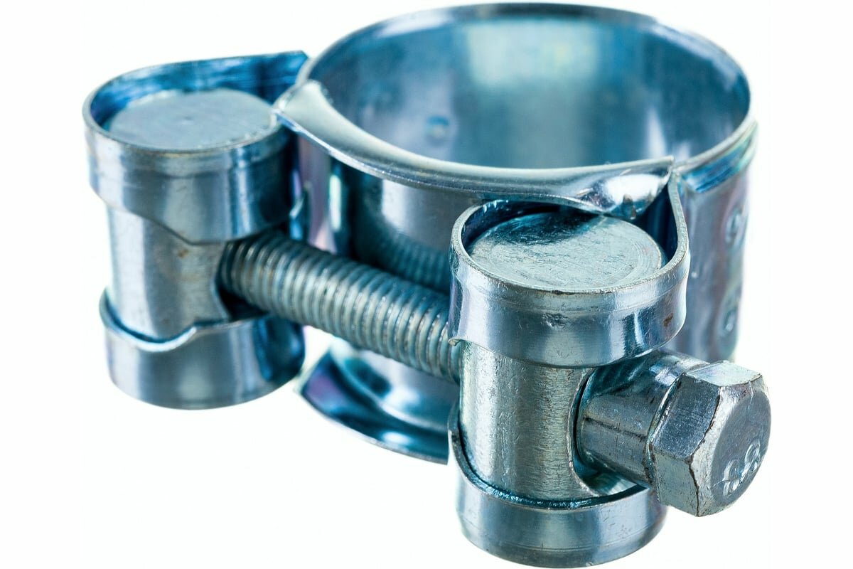 Nord-Yada силовой хомут Д23-25 мм Ш 18 мм Т 0,6 мм болт М5x40 оцинк. сталь