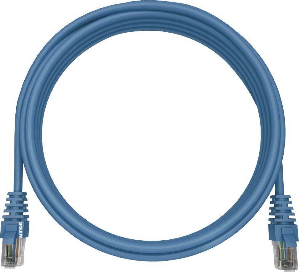 Патч-корд NTSS NTSS-PC-UTP-RJ45-5e-15.0-LSZH-BU NTSS-PC-UTP-RJ45-5E-15.0-LSZH UTP RJ-45 вил.-вилка RJ-45 кат.5E 15м синий LSZH (уп:1шт) 26AWG