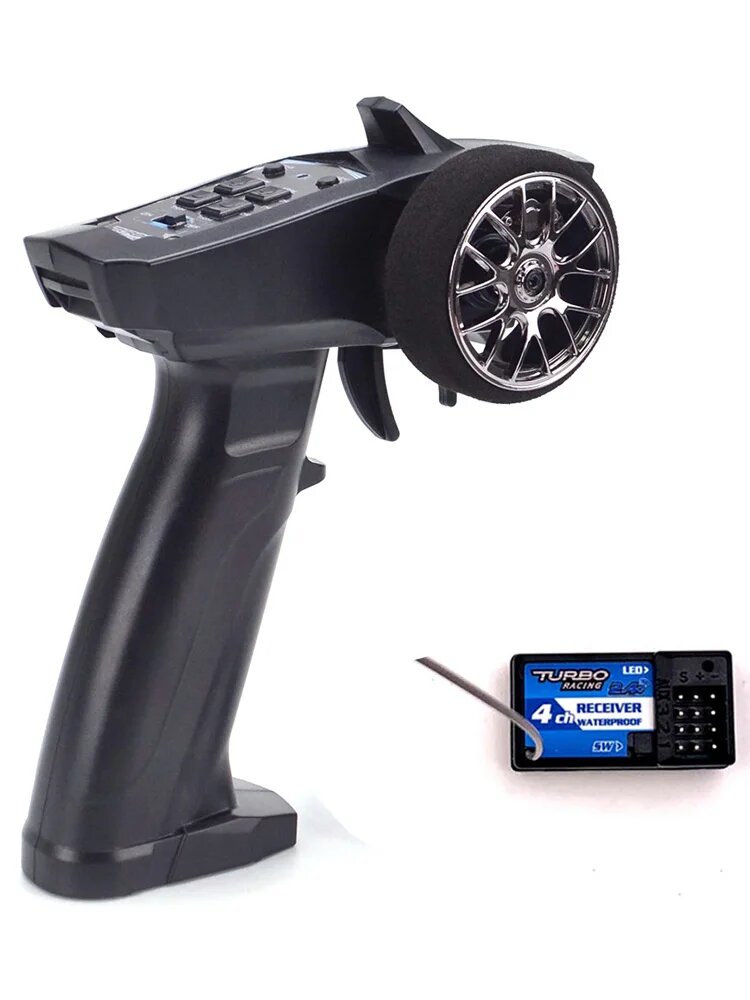 Радиопередатчик Turbo Racing 91803G-VT 2,4ГГц 4CH Черный, Black