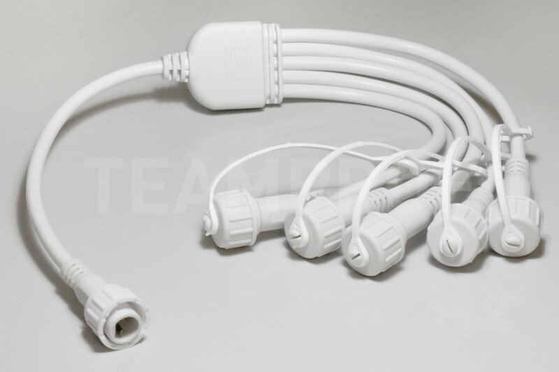 Teamprof Разветвитель 1-5, 2Pin, TPF-SC2/1-5-W