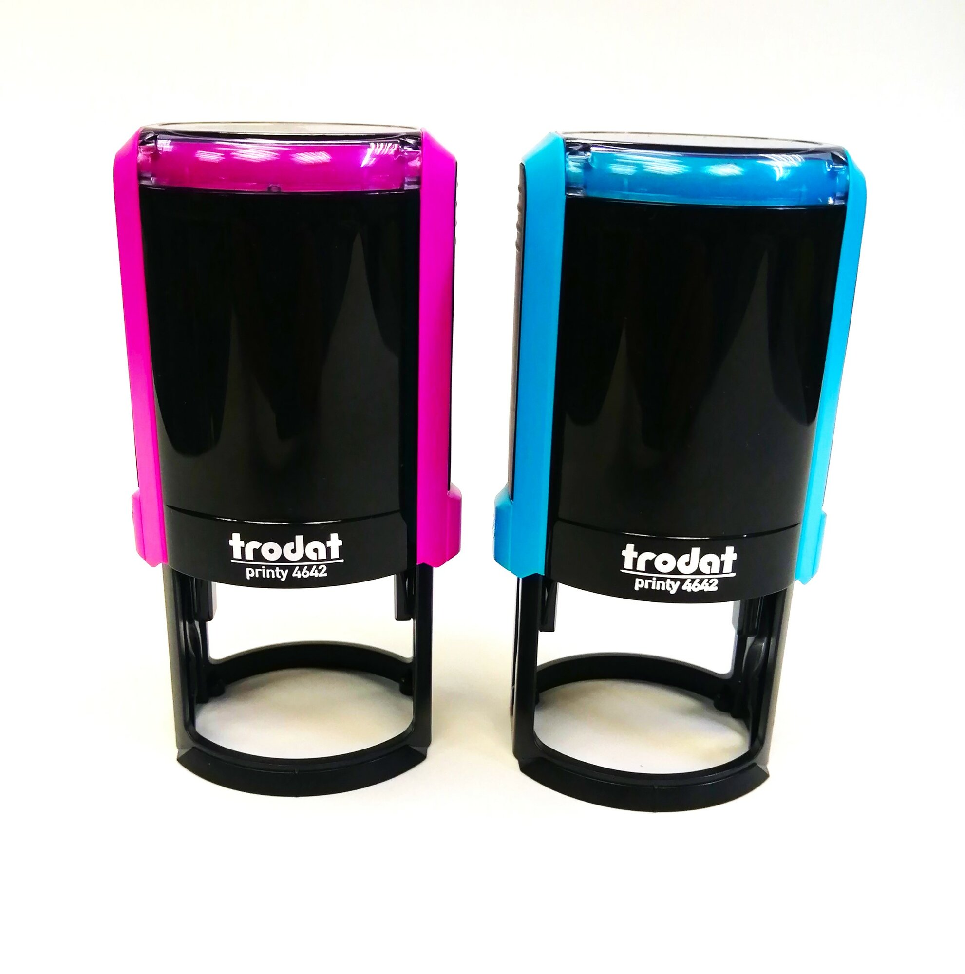 Оснастка Trodat Printy 4642, круглая, автоматическая, для печати, 42мм, комплект 2 шт.