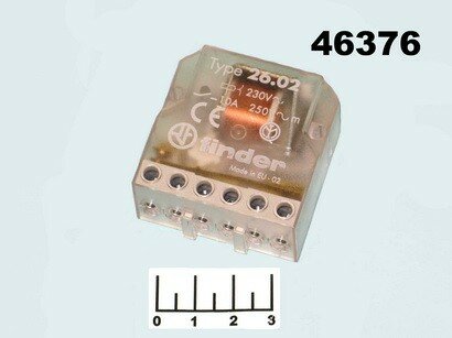 Реле импульсное ~220V 10A/250V 26.02.8.230.0000 Finder