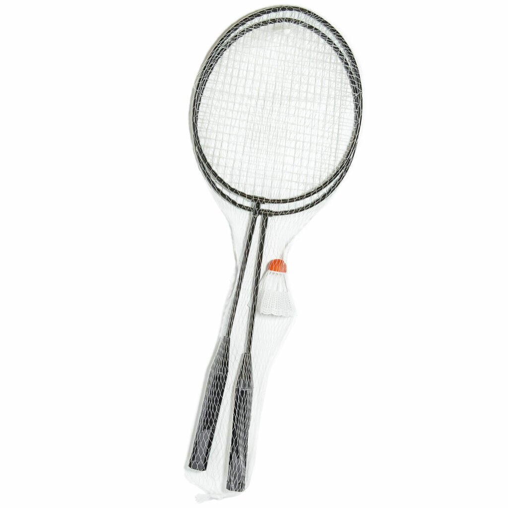 Ракетки для бадминтона Рыжий кот 2 шт, металл, 1 волан