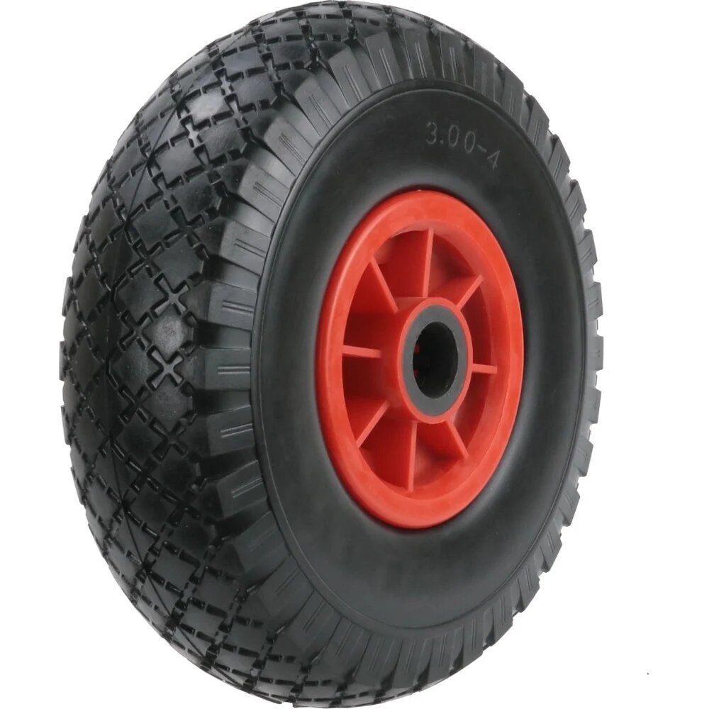 Колесо 255 мм, вспененный полиуретан, игольчатый подшипник под ось 25 мм, грузоподъемность 100 кг стелла-техник