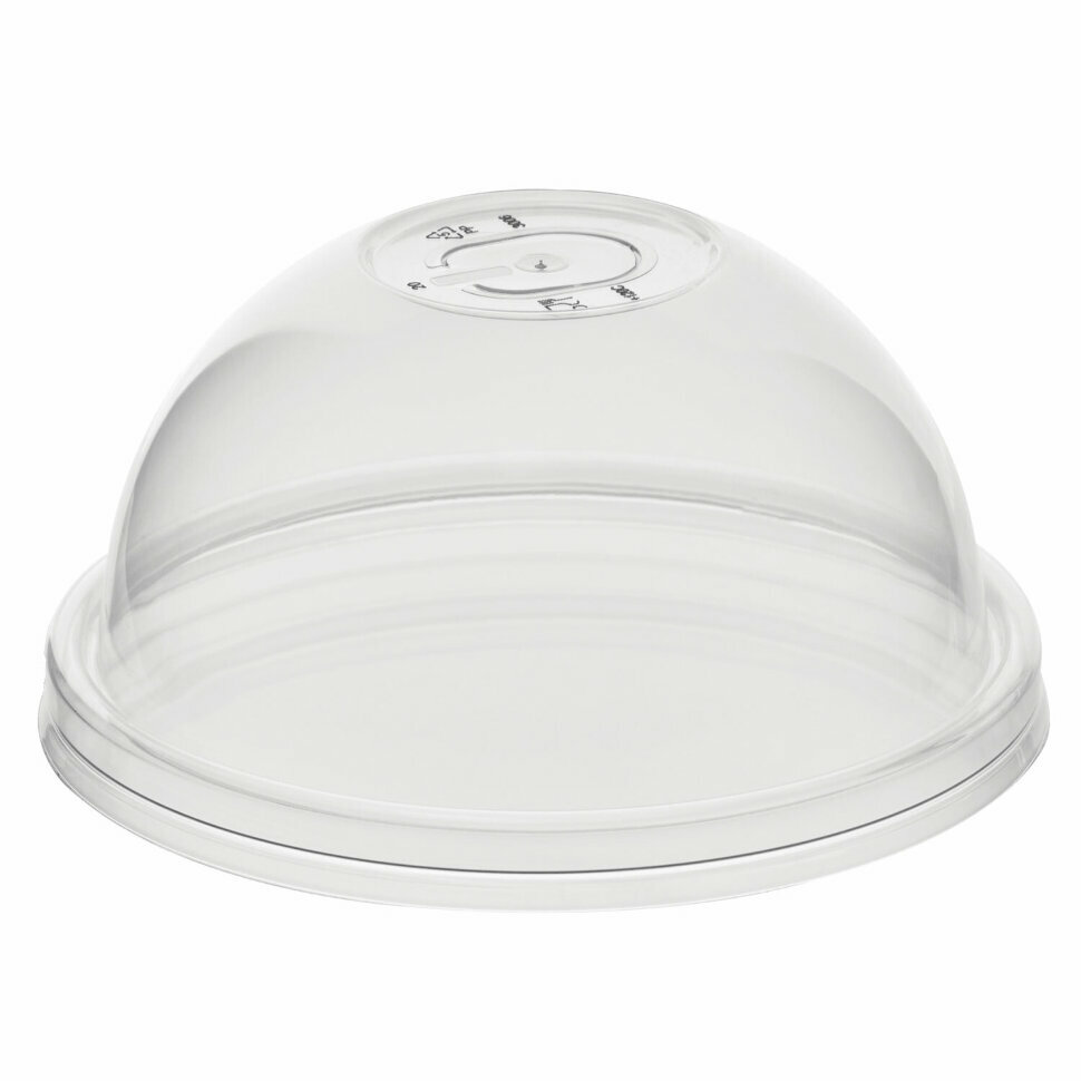 Крышка купольная для стакана d 90 мм, прозрачная, полипропилен, взлп, 3006П, 1000 штук, 609239