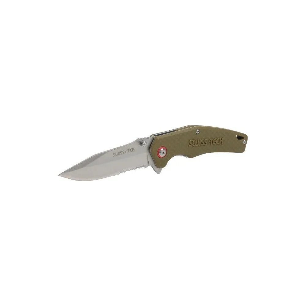 Складной нож Swiss+Tech 3.5", Сталь-4Cr13, ручка-Nylon ST014013