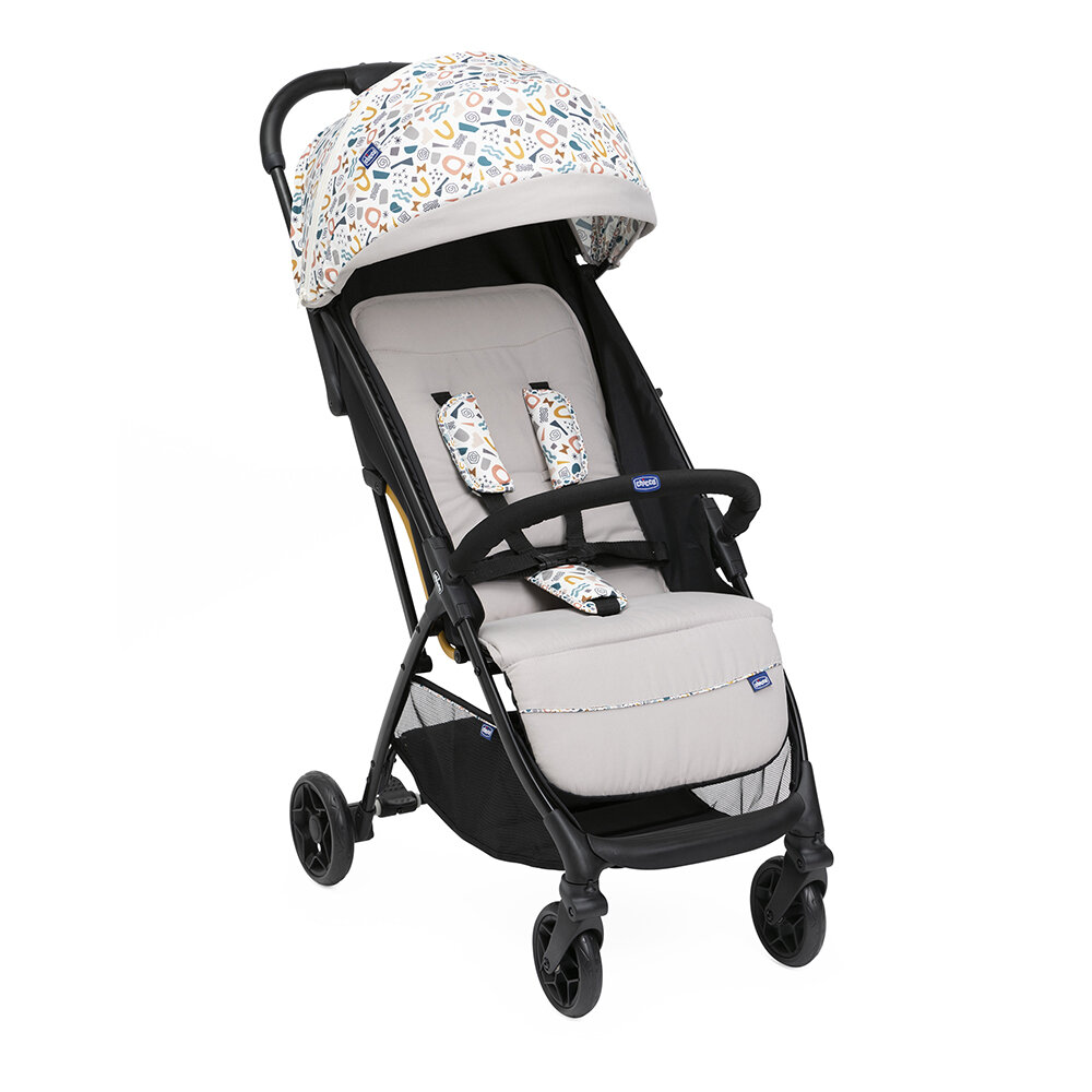 Прогулочная коляска Chicco Glee, цвет Joking Beige (Бежевый / Узоры), артикул производителя 08087068770000