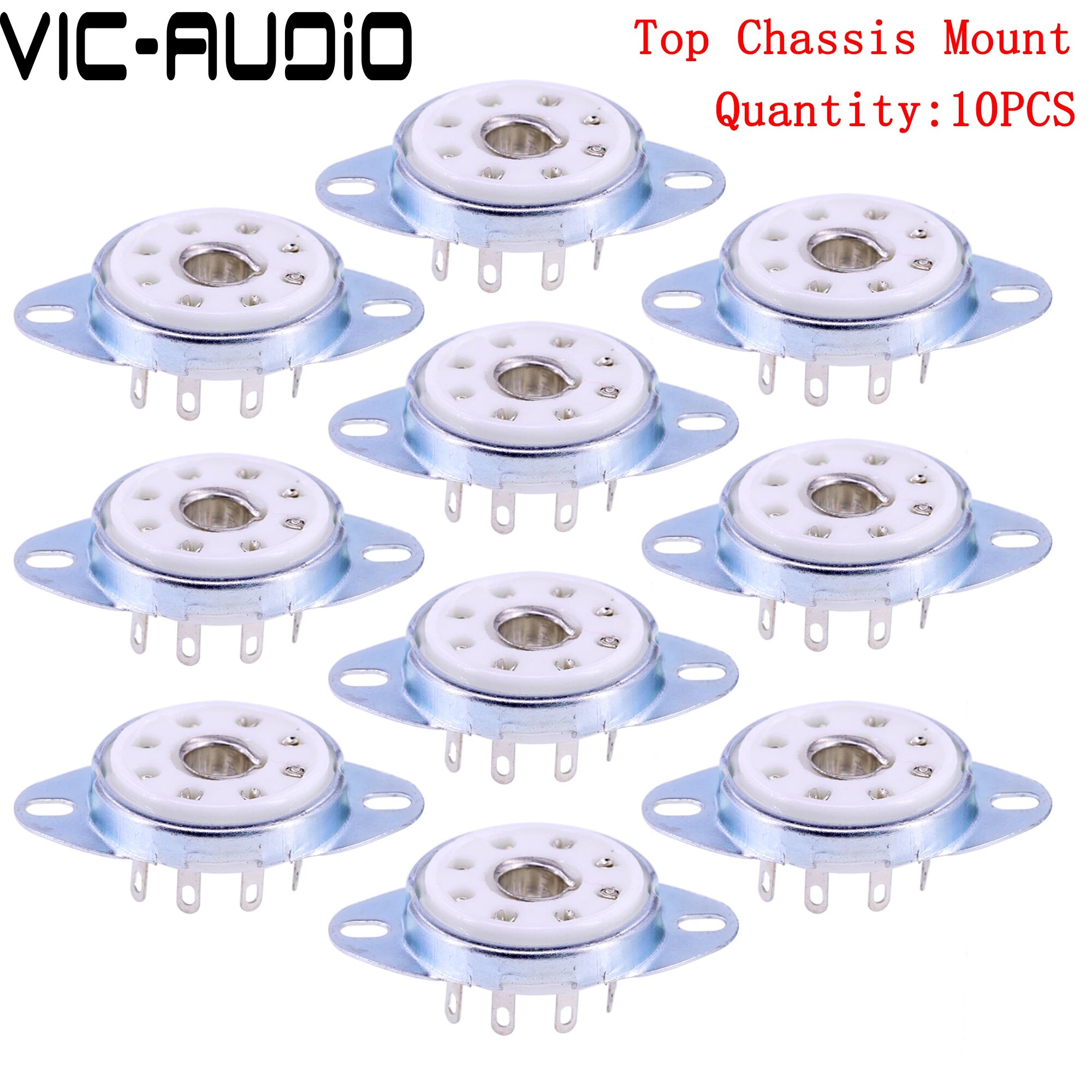 Трубные разъемы керамические VIC-AUDIO, 10 шт, Tin-Top