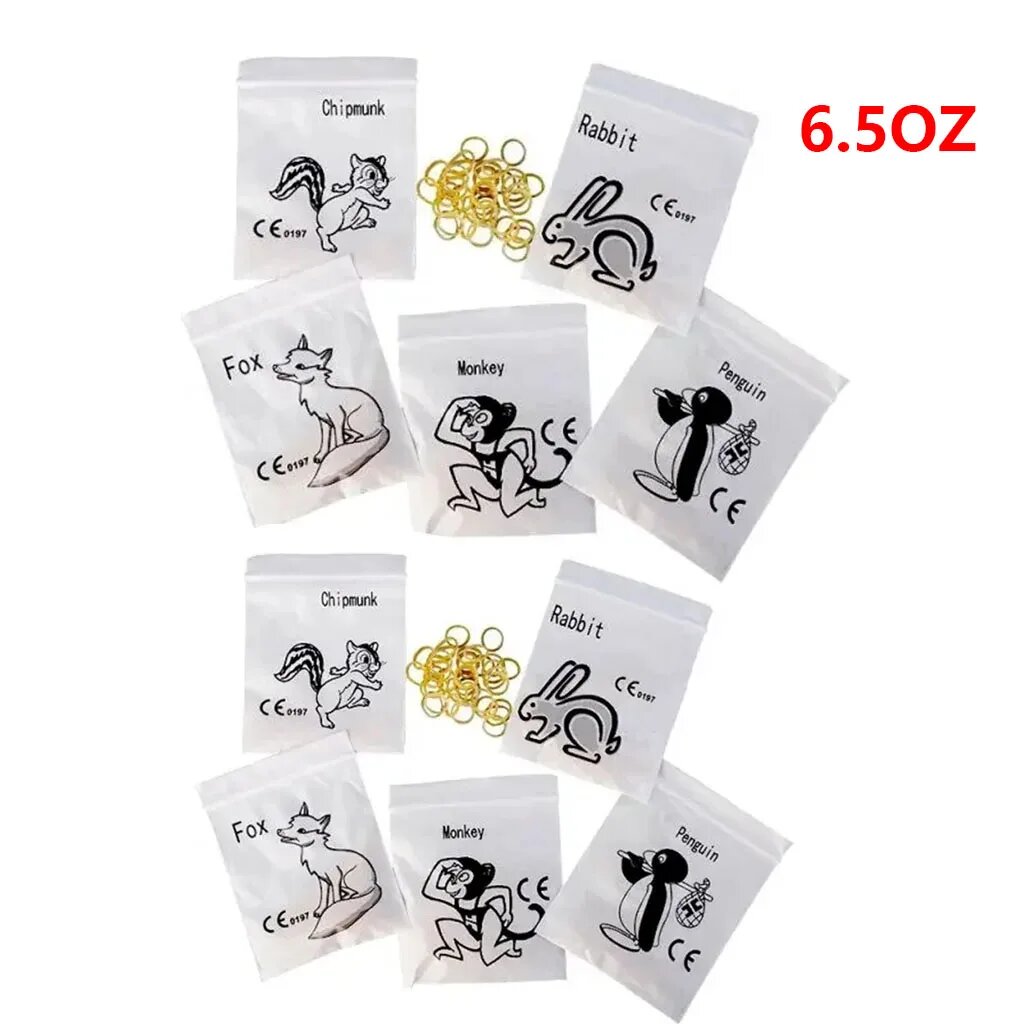 Эластичные резинки для брекетов DCLOUD 1000 шт. 2,5/3,5/4,5/5,0/6,5 унции 6.5OZ Mixed 10Bag