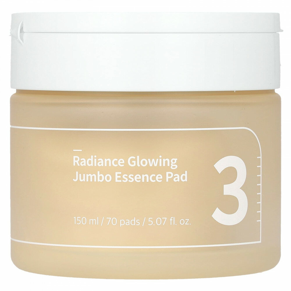 Numbuzin, No 3 Radiance Glowing Jumbo Essence Pad, 70 шт, 150 мл (5,07 жидк. унции)