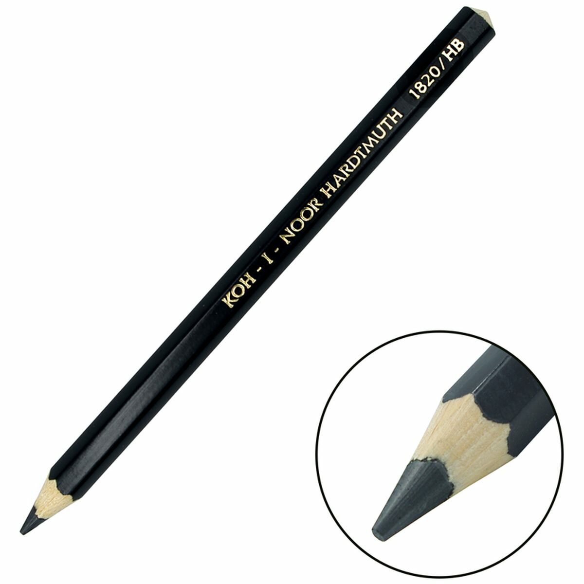 Карандаш чернографитный Koh-I-Noor Jumbo 1820 (НB, шестигранный) (18200HB015KS), 12шт.