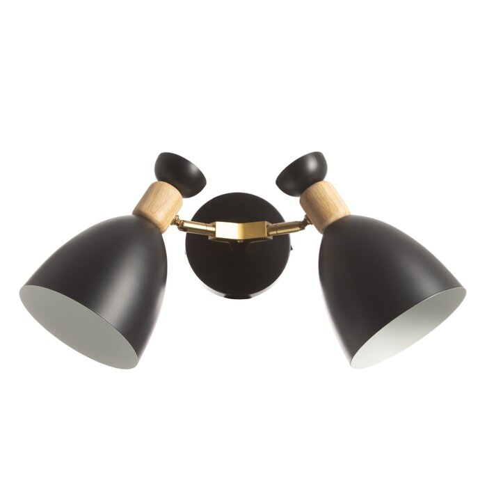 Бра «Канди» 2хЕ27 40 Вт черный 35×12×22 см