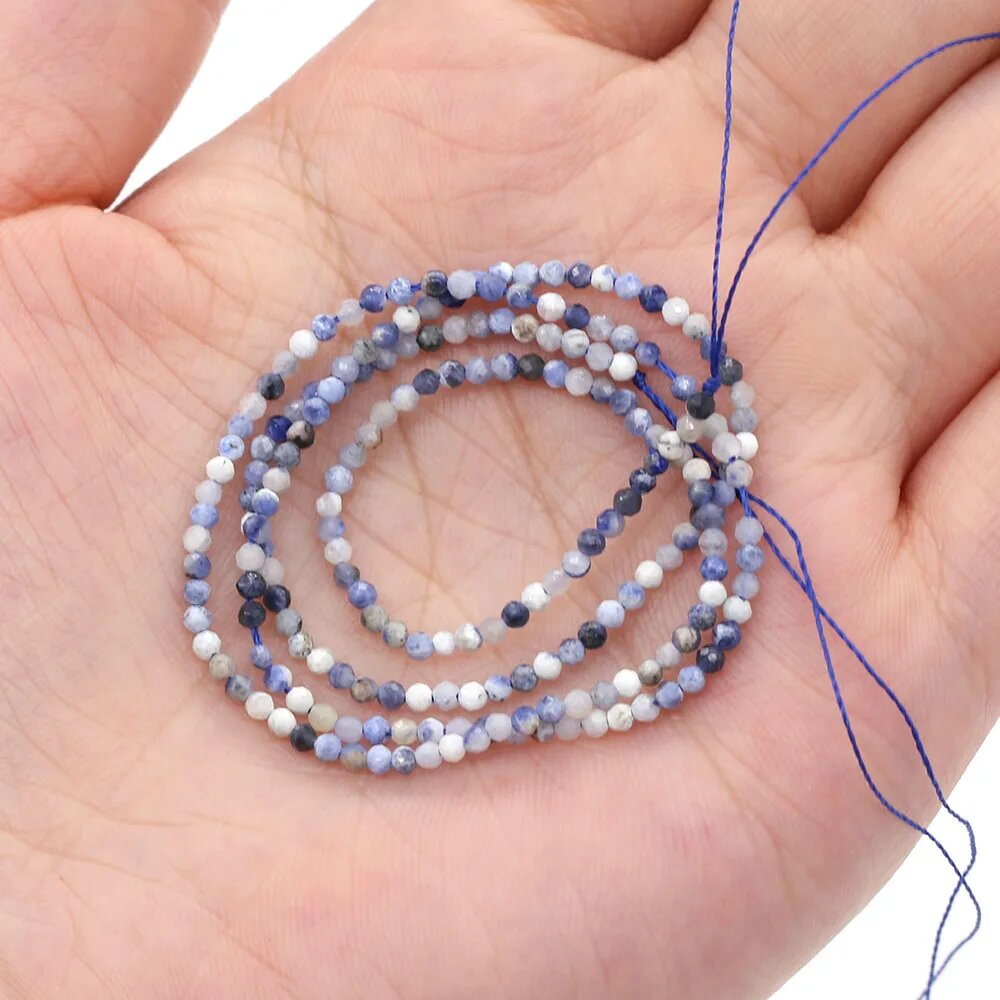 Бусины из турмалинового сапфира 2-4 мм, 125 шт. 3mm, Sodalite1