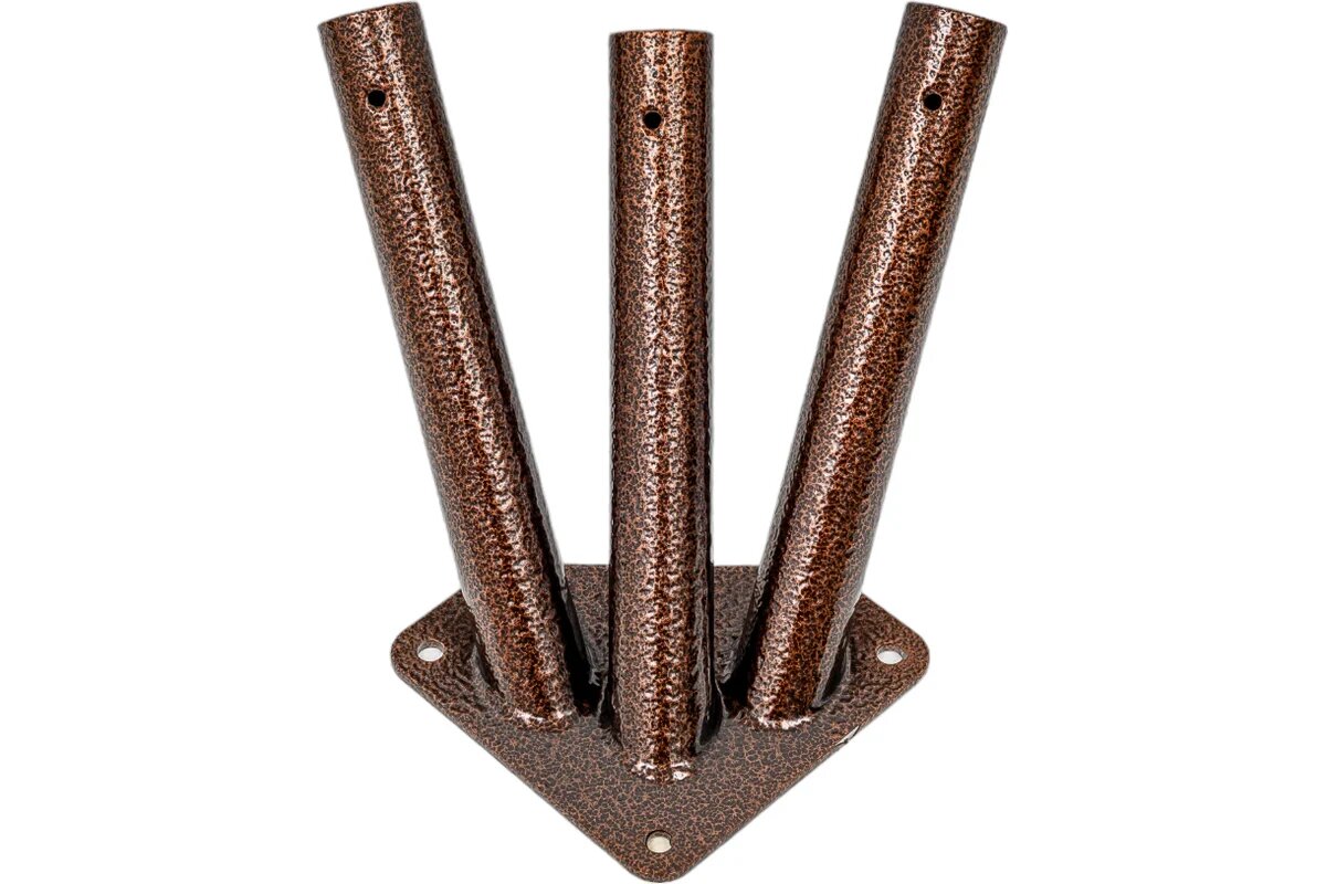 PALITRA TECHNOLOGY Кронштейн для флага, трехрожковый, настенный, сталь с порошковой покраской 50500-3