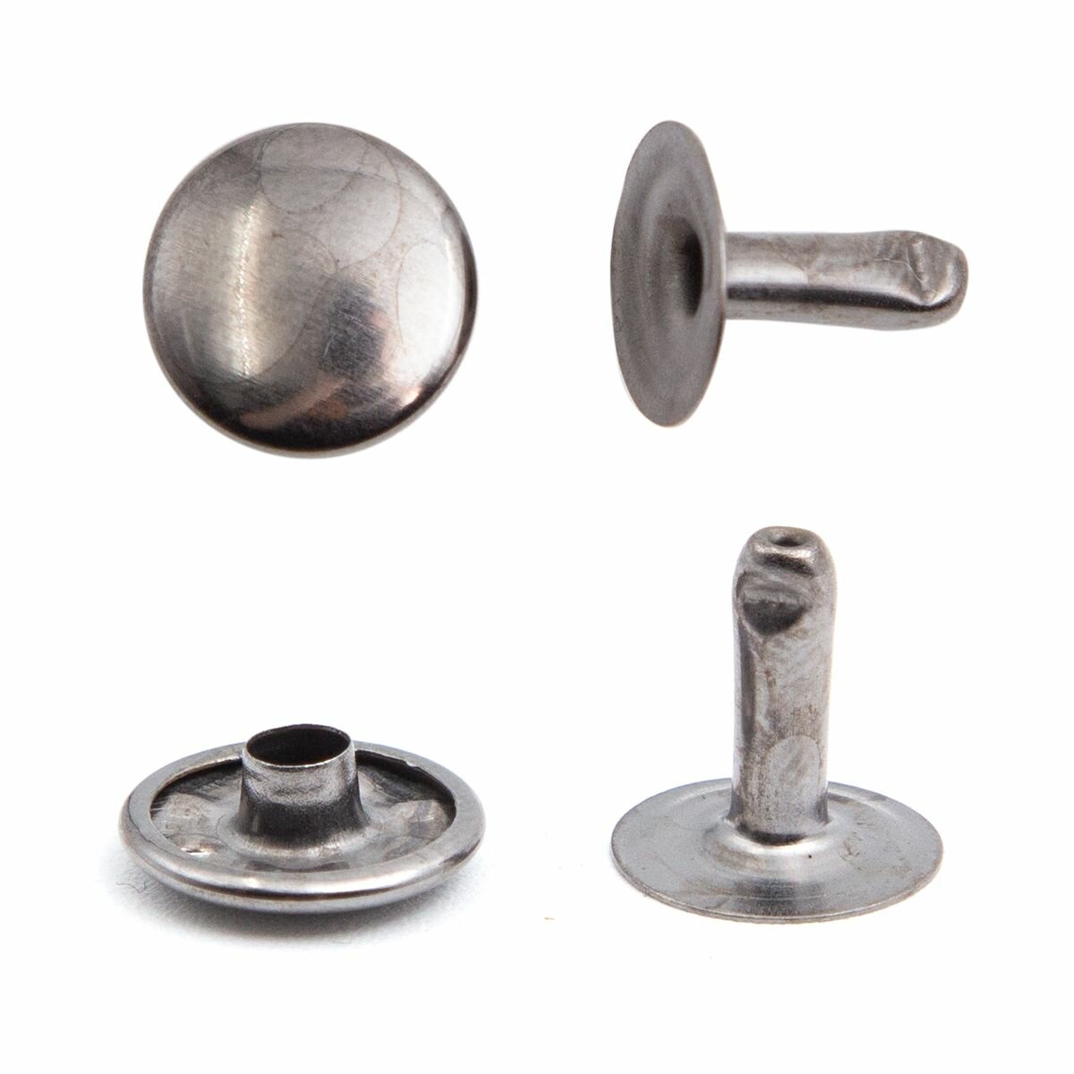 Хольнитен двухсторонний №00 (d-5мм, h-5мм) металл (уп. 100шт) NEW STAR (черный никель)