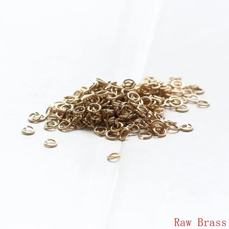 Поставка своими руками — кольца для поиска из цельной латуни — 3x0,5 мм (3170C)