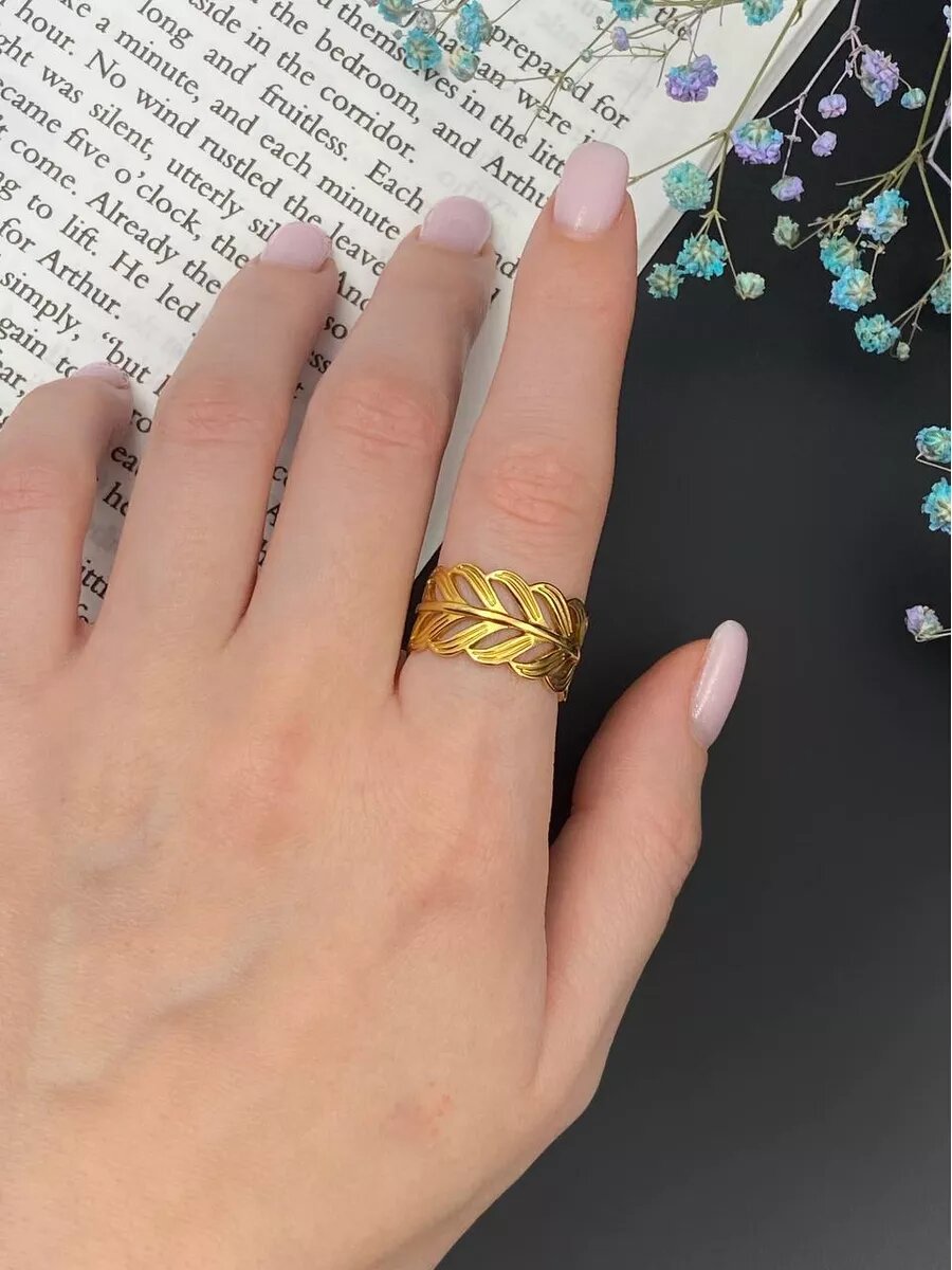 Кольцо переплетенное