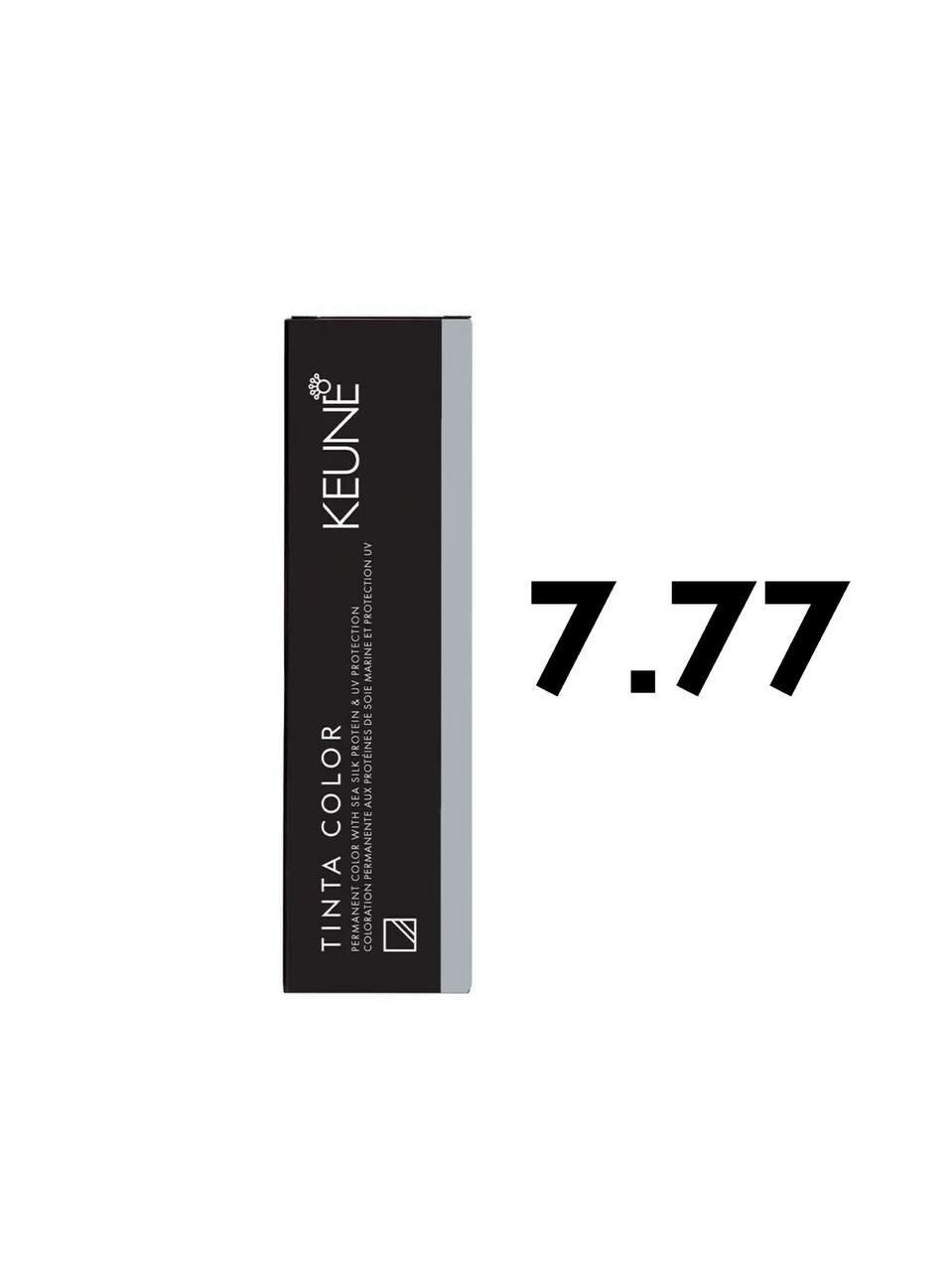 Keune Tinta Color 7.77 - Стойкая краска для волос средний интенсивно-фиолетовый блондин 60 мл