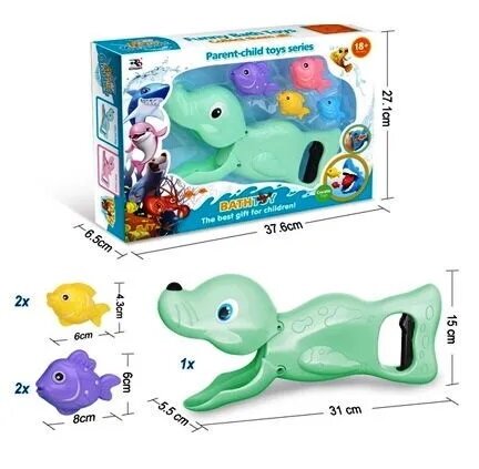 Игрушка для купания Мятный морской лев с рыбками, в коробке 2578-C