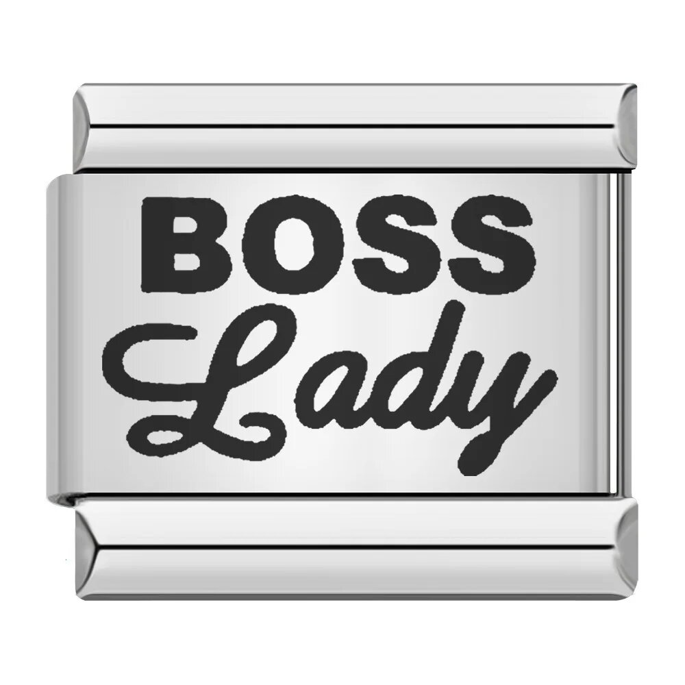 Подвески-звенья Semkeiyee из нержавеющей стали 9 мм Boss Lady