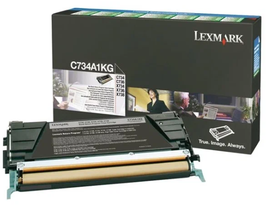 Тонер-картриджи LEXMARK C734A1KG чёрный оригинальный