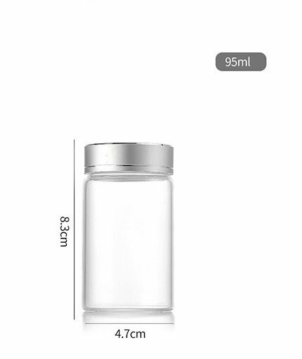 Баночка для специй из агарового дерева с содержанием боросиликата, 95 мл. 1 шт.