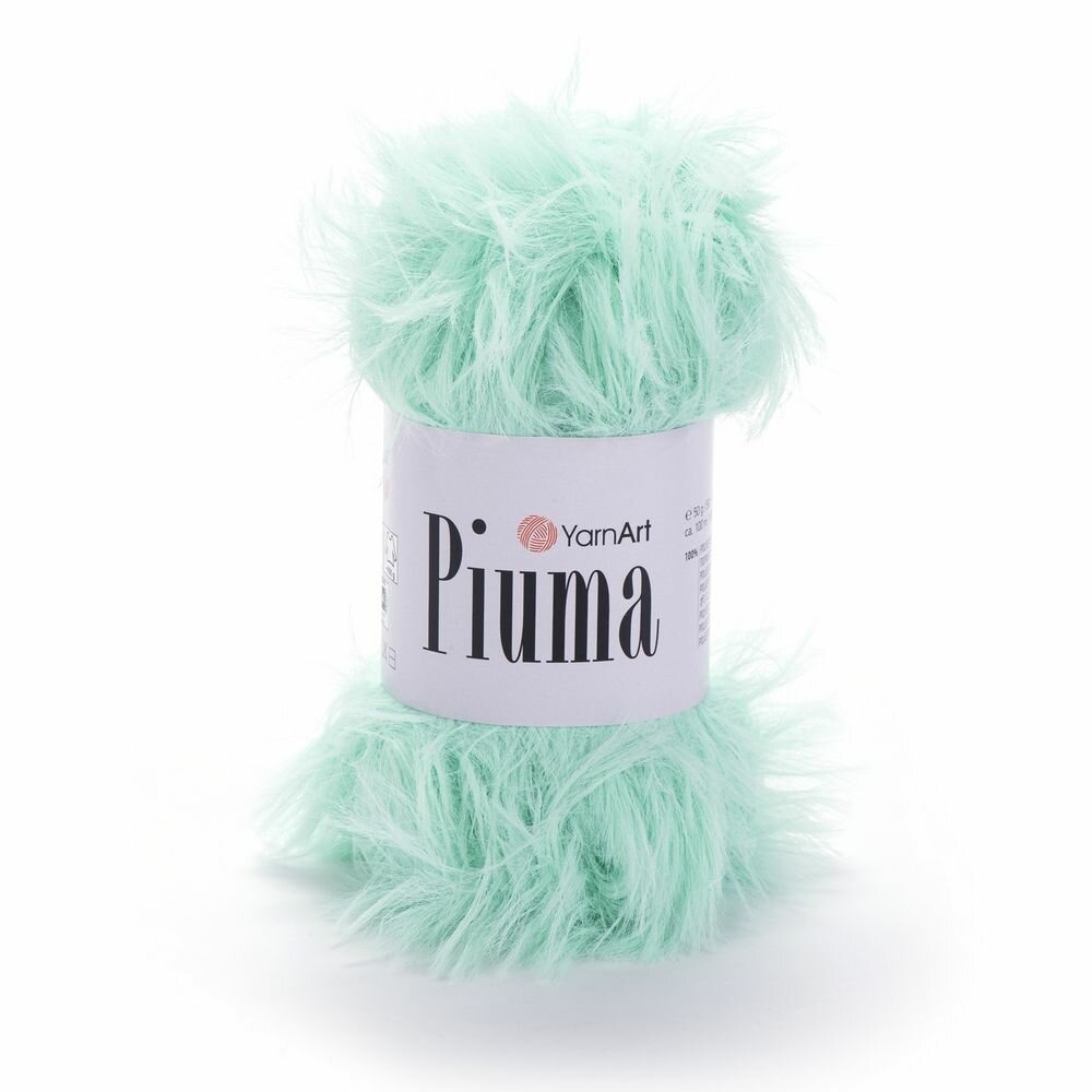Пряжа для вязания YarnArt Piuma 4411 мятный 50 гр/100 м 100% полиэстер