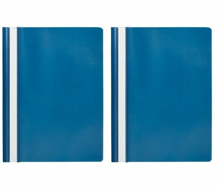 Attache Economy Скоросшиватель пластиковый, A4, синий, 10 штук в упаковке, 2 уп/