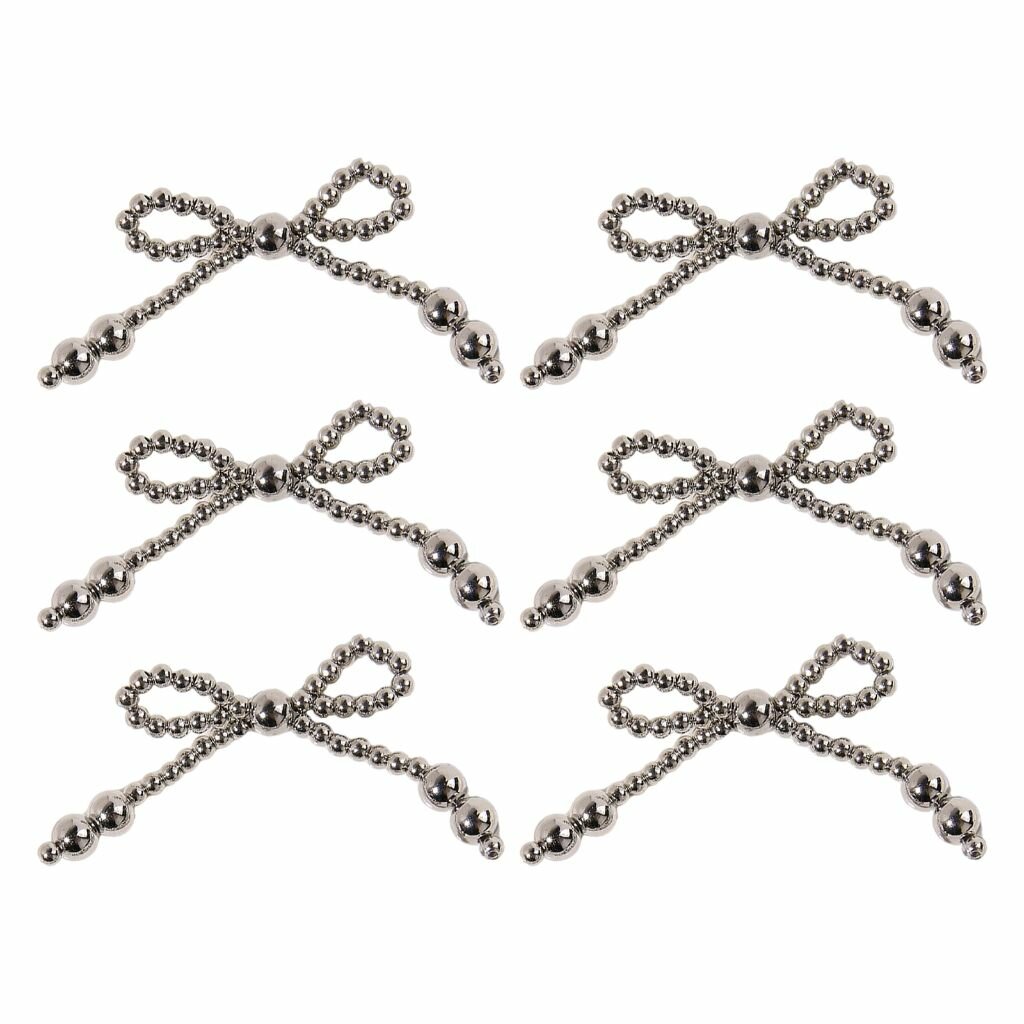 Вышитая бисером подвеска с бантом из акриловой текстуры для свадебных украшений