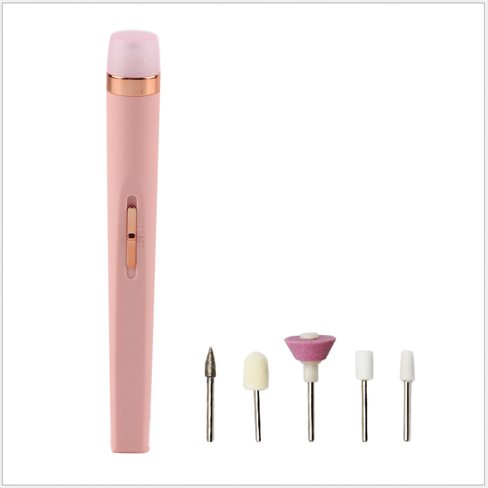 5 в 1 портативная электрическая машина для ногтей со светодиодным светом, зарядка USB, шлифование ногтей, искусство для ногтей, использование салона красоты, дома