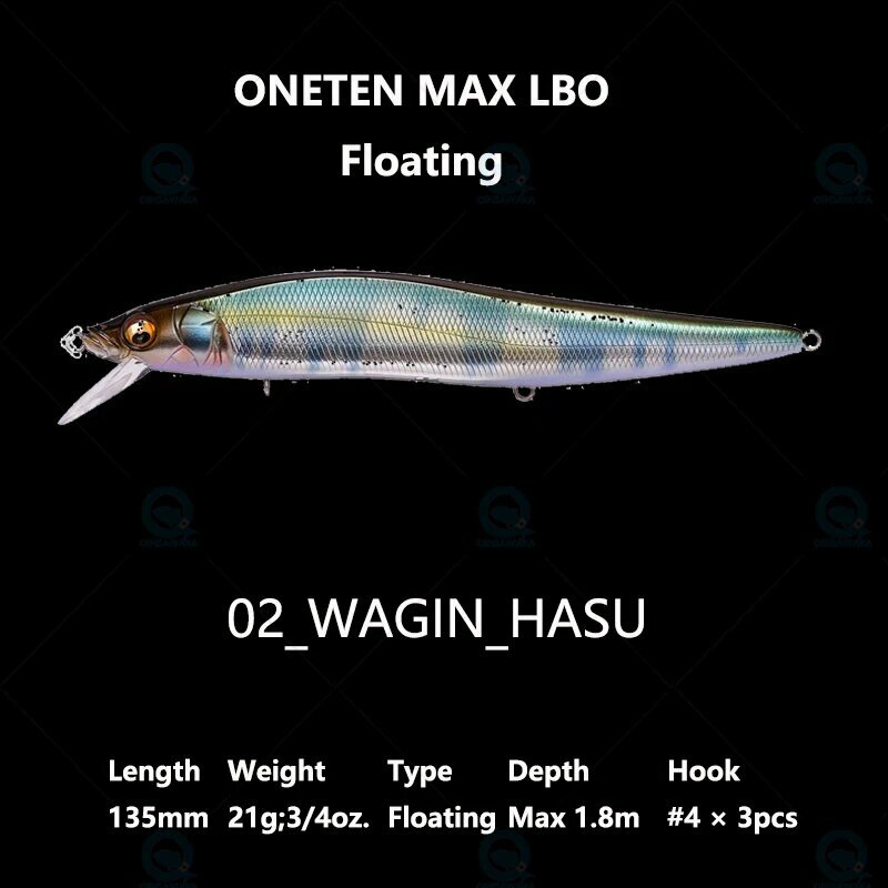 Megabass VISION ONETEN MAX LBO Джеркбейт NO. 2 WAGIN HASU