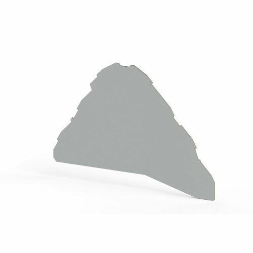 Klemsan 446259 Концевой сегмент на клеммники YBK2,5-3FT, (серый); NPP YBK 2,5-3FT