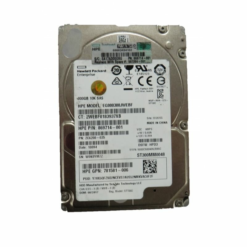 Жёсткий диск HP EG000300JWEBF/300Gb/10K/12G/SAS/2.5"
